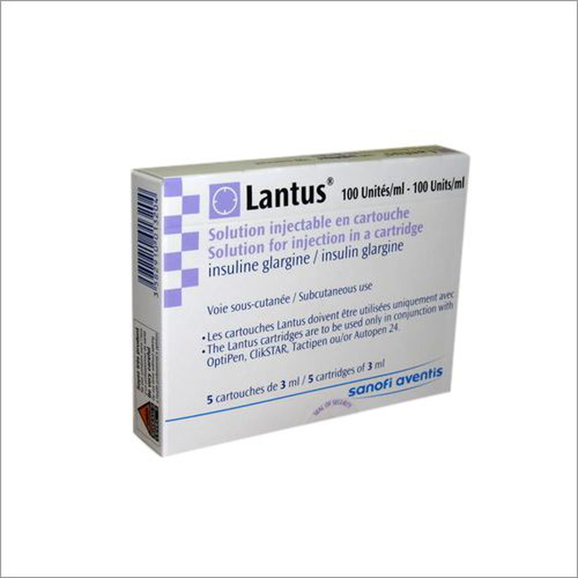Lantus 100iu/ml Cartridge (3ml) | Jeevee