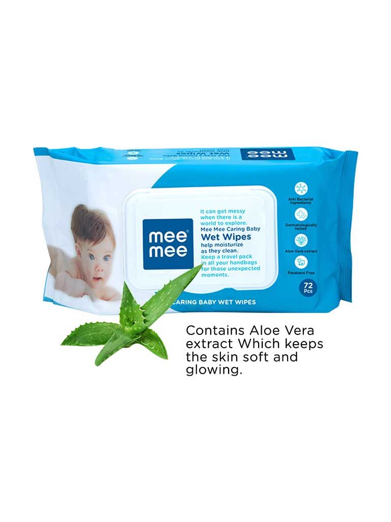 Mee Mee Baby Wet Wipes 72 Pcs Mm-33016 Aa | Jeevee