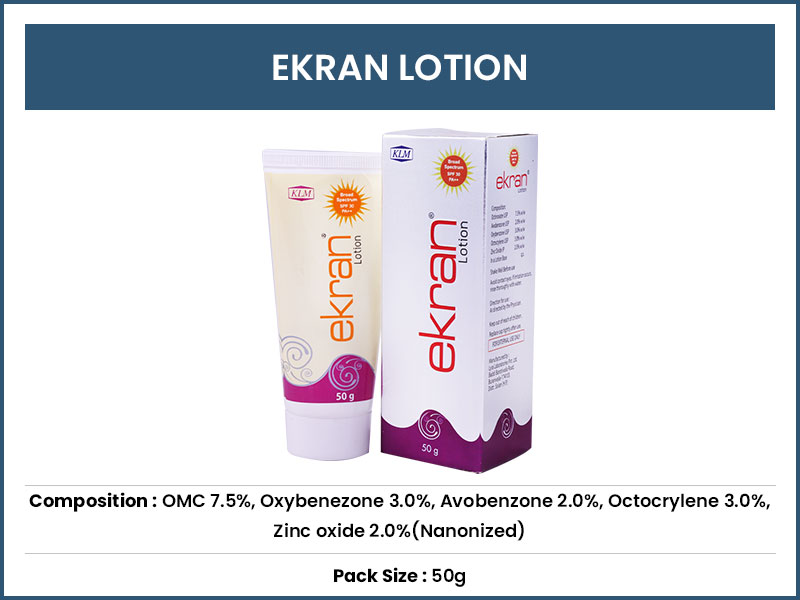Ekran Sunscreen Lotion - 50 Gm | Jeevee