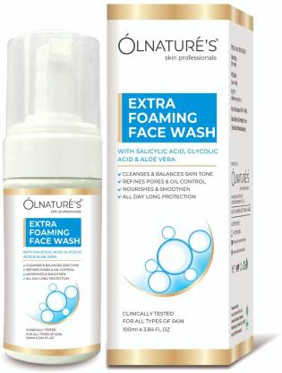 Olnatures Extra Foaming Face Wash, 100ml | Jeevee