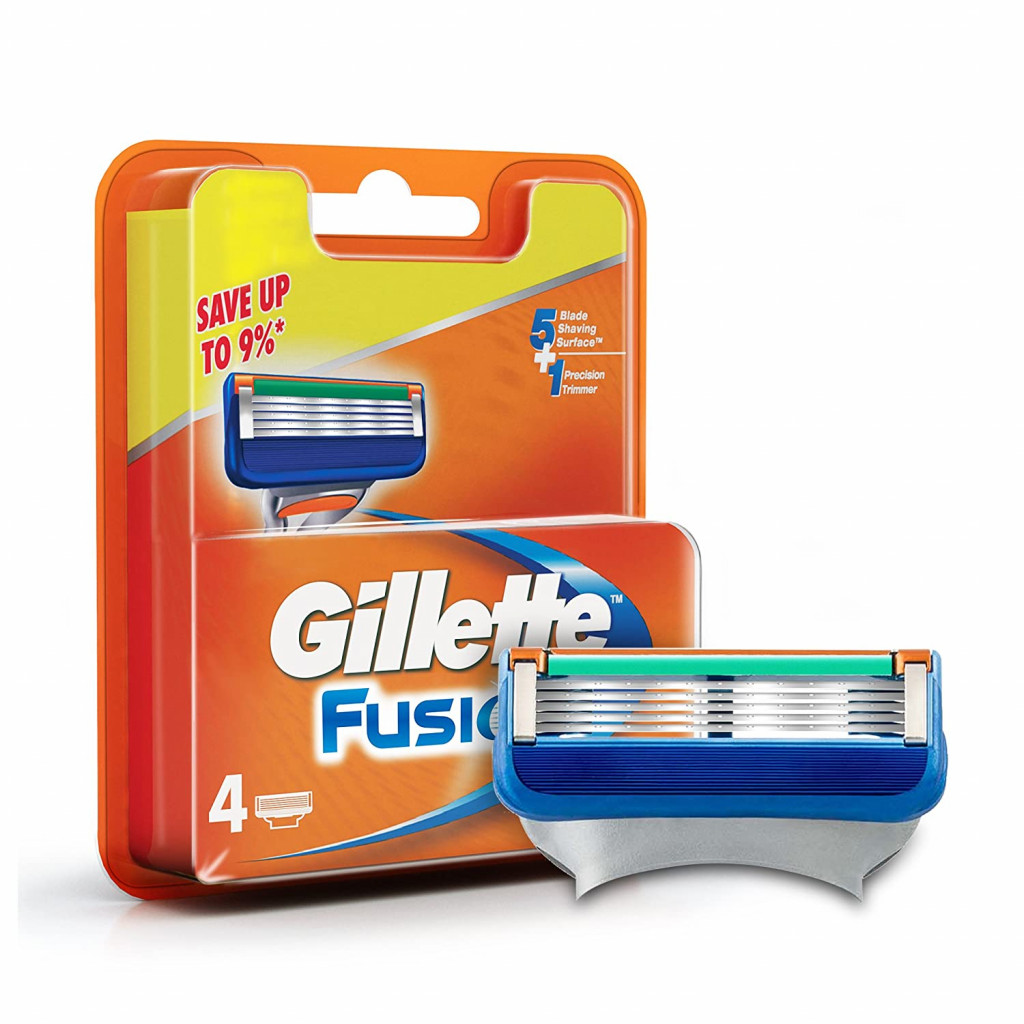 Gillette Fusion Razor Blade, 4s Pack (cartridge) | Jeevee