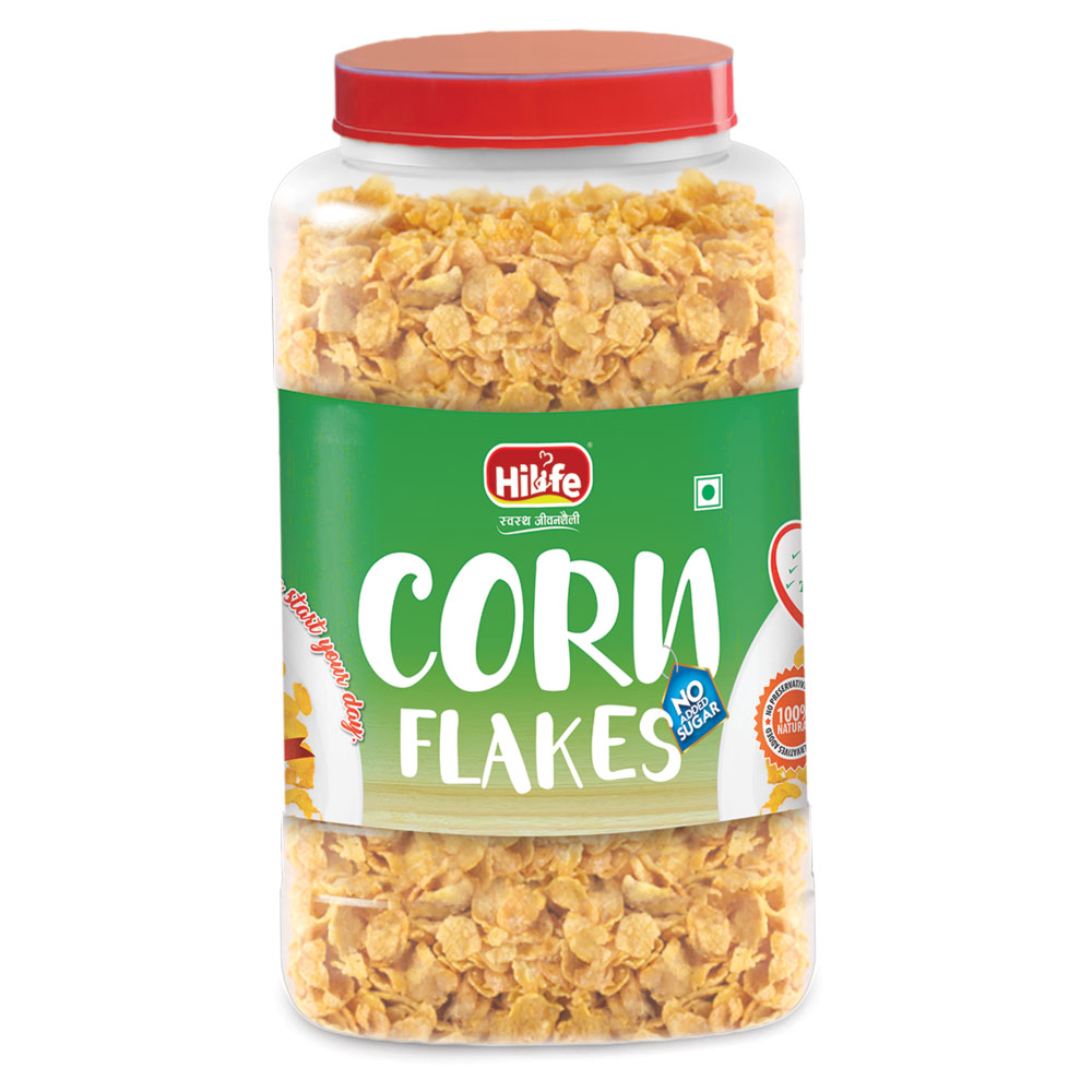 Hilife Cornflakes Sugarfree Jar- 800 Gm | Jeevee