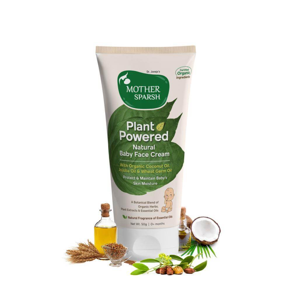 Mother Sparsh Plant Powered Baby Face Cream, 50gm | Jeevee