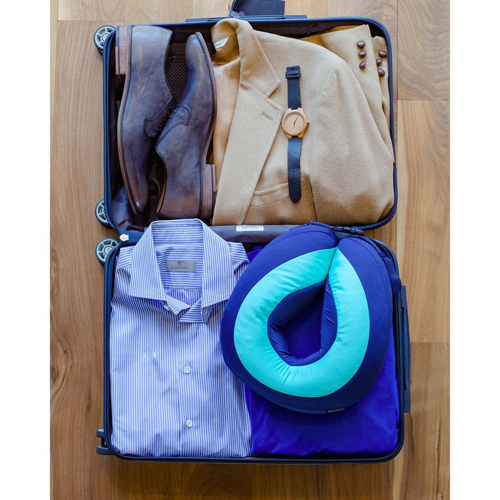 Backjoy Sleepsound Inflight Pillow - Blue | Jeevee