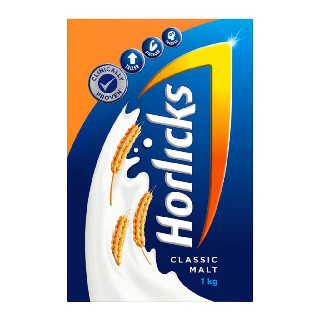 Horlicks - Classic Malt, 1 Kg Refill Pack | Jeevee