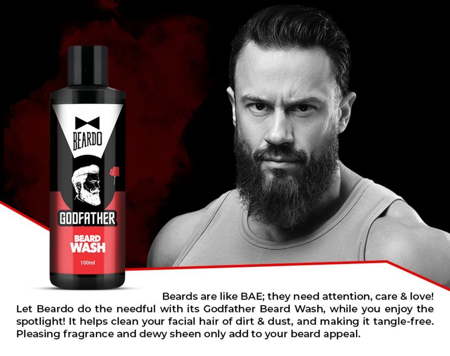 Beardo Godfather Beard Wash, 100ml | Jeevee