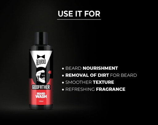 Beardo Godfather Beard Wash, 100ml | Jeevee