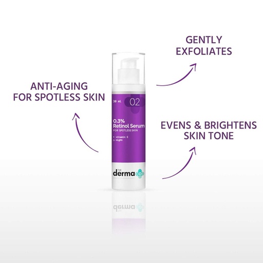 The Derma Co. - 0.3% Retinol Face Serum, 30ml, Up To 10% Off!! | Jeevee