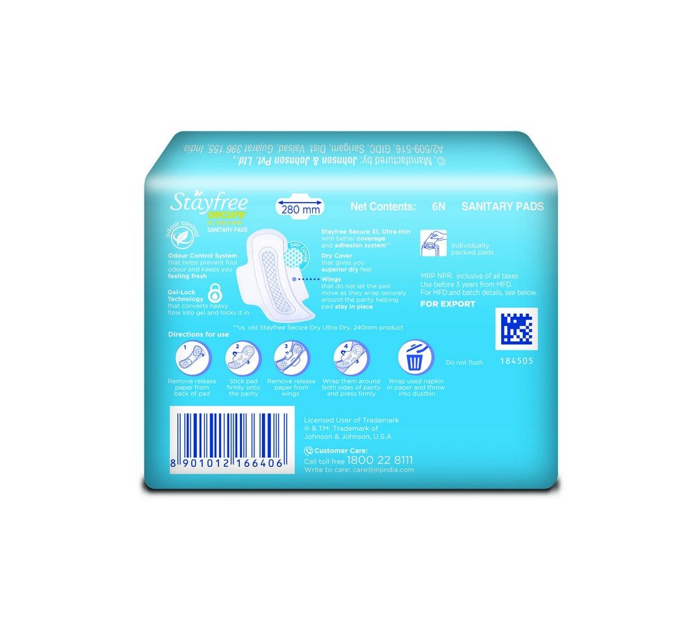 Stayfree Secure Extra Large 6s | Jeevee