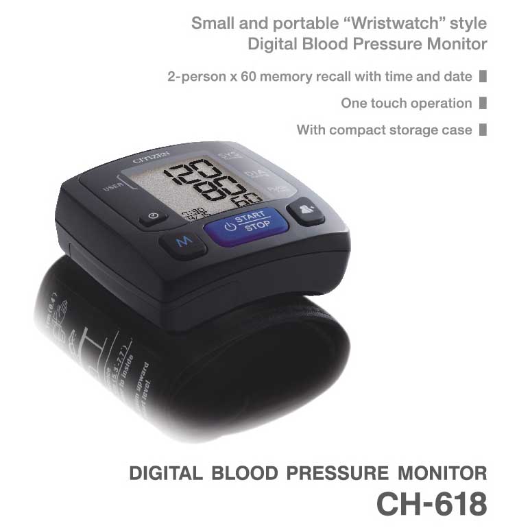 Citizen Digital Blood Pressure Monitor - Ch618 | Jeevee