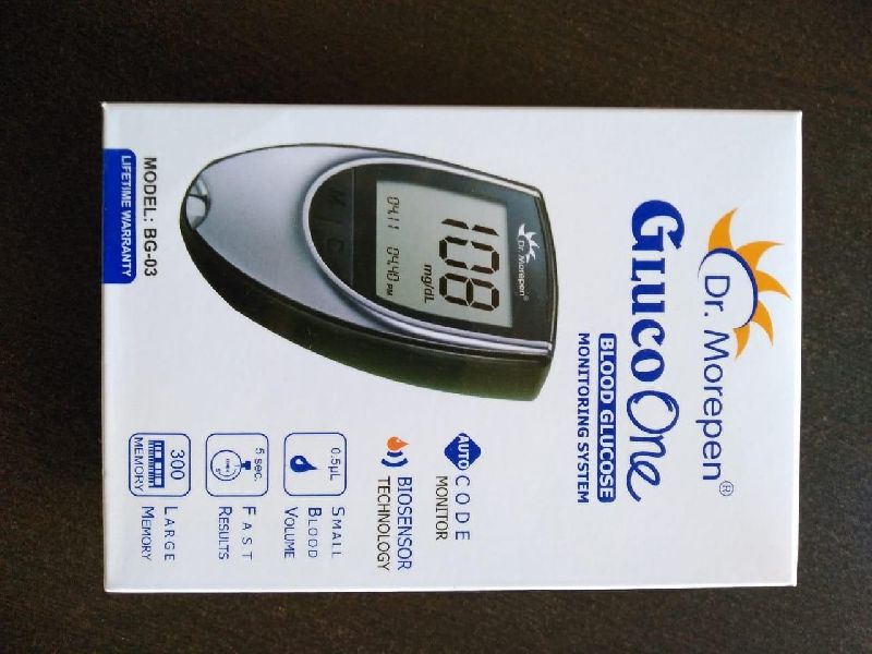 Gluco One Glucometer (bg-03) (dr.morepen) | Jeevee