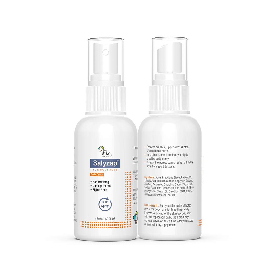 Fixderma Salyzap Body Spray 50ml | Jeevee