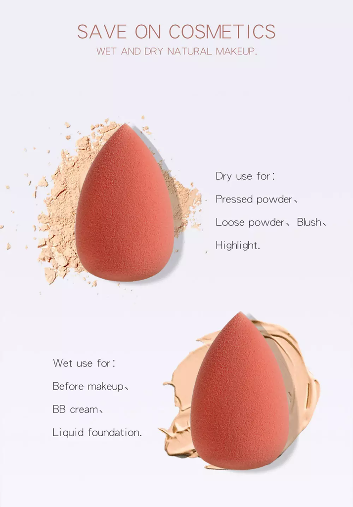 Maange 10pc/box Soft Makeup Sponge Puff Cosmetic Puff For Foudation ...