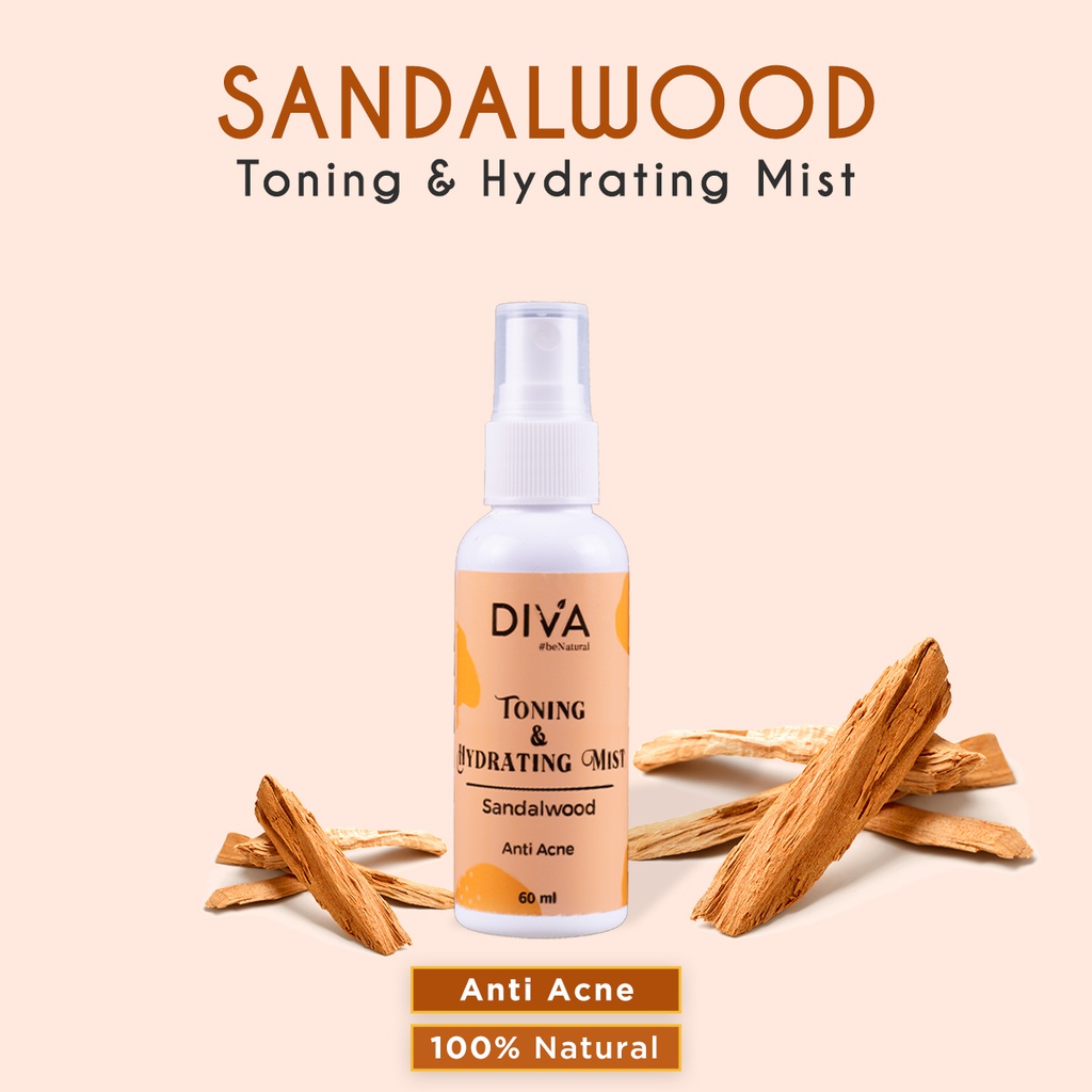 Diva Hydrating Mist Sandalwood Water-60 Ml | Jeevee
