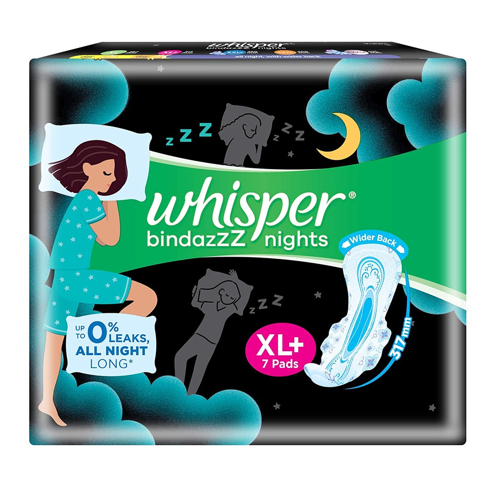 Whisper Ultra Night Xl+ 7's | Jeevee