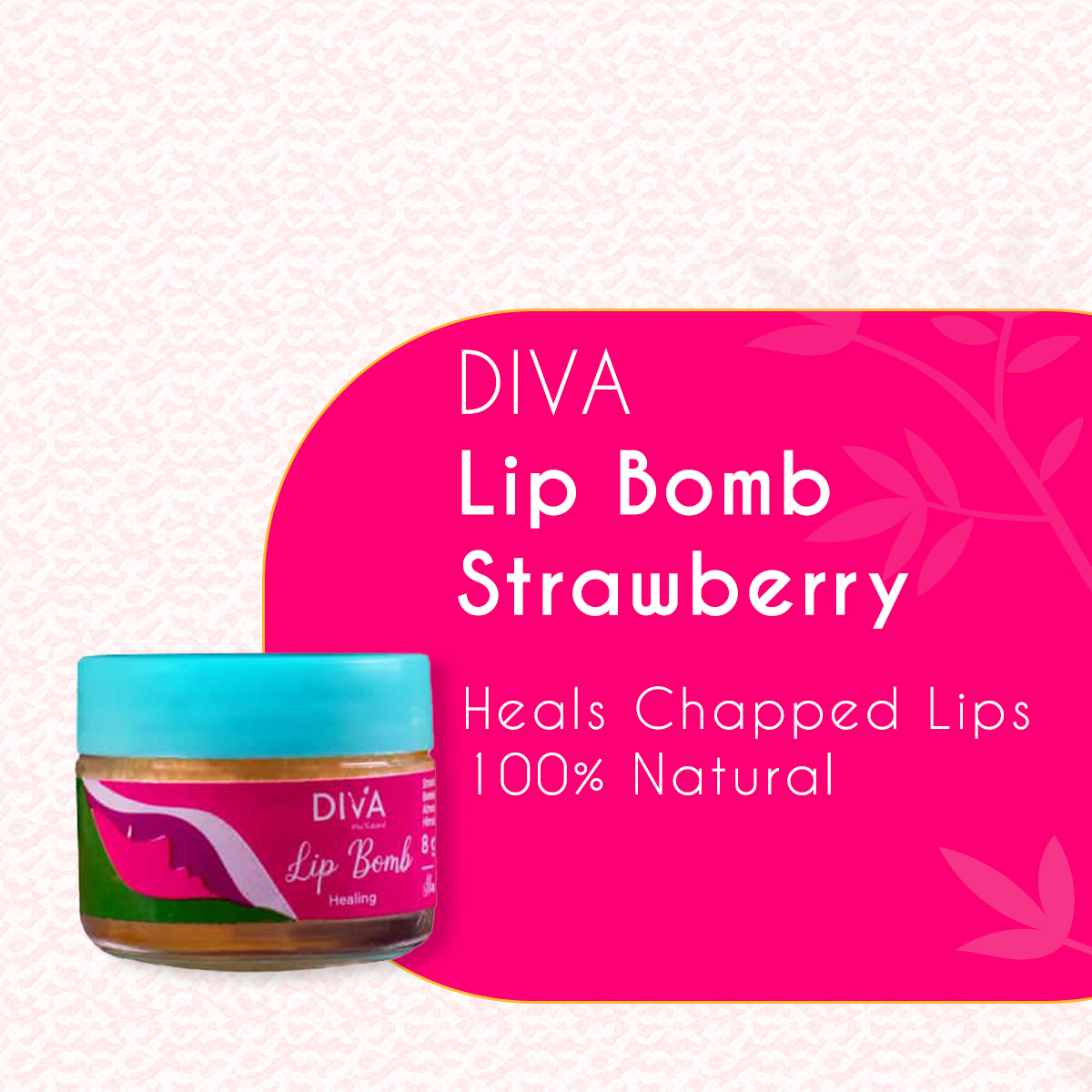 Diva Strawberry Lip Balm- 8 Gm | Jeevee