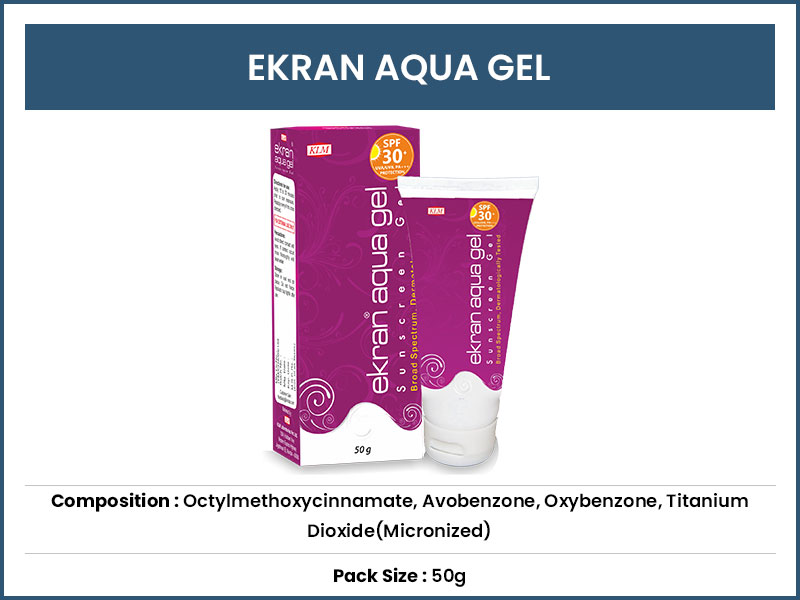 Ekran Aqua Gel Sunscreen 50gm | Jeevee