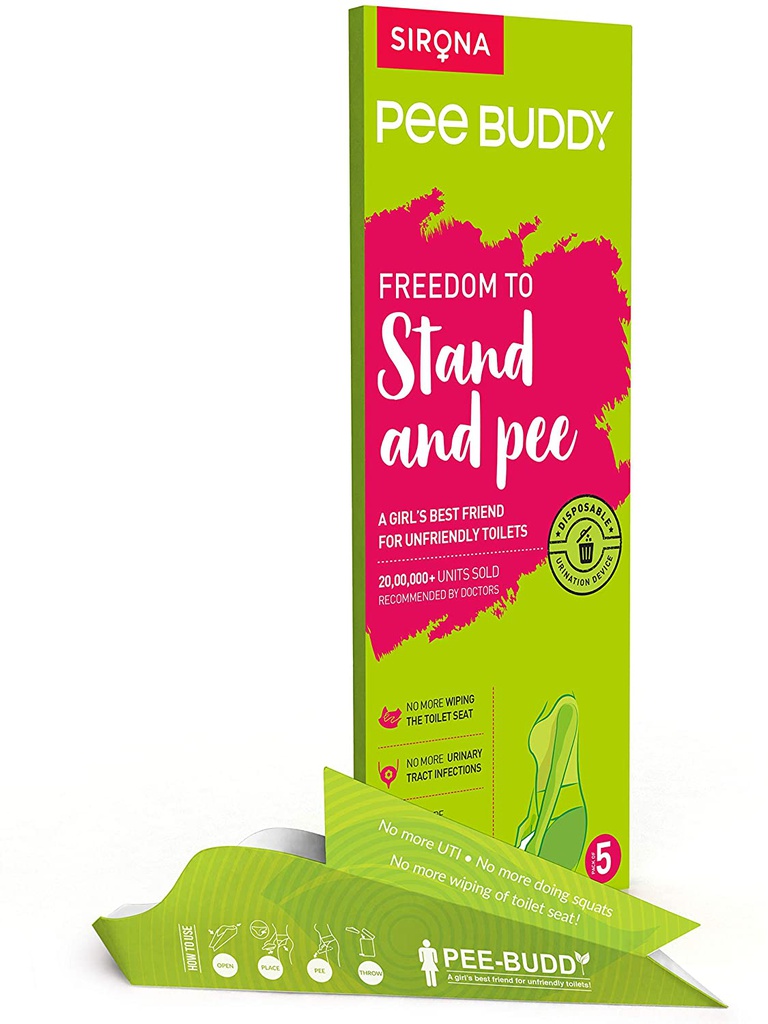 Sirona Peebuddy - Disposable, Portable Female Urination Device For ...