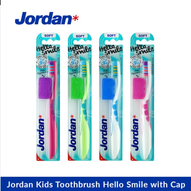 Jordan Kids Toothbrush Hello Smile With Cap | Jeevee