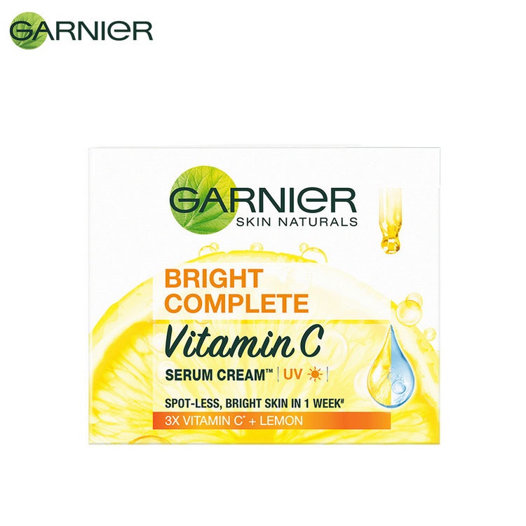 Garnier Bright Complete Vitamin C Serum Cream Uv, 45g | Jeevee