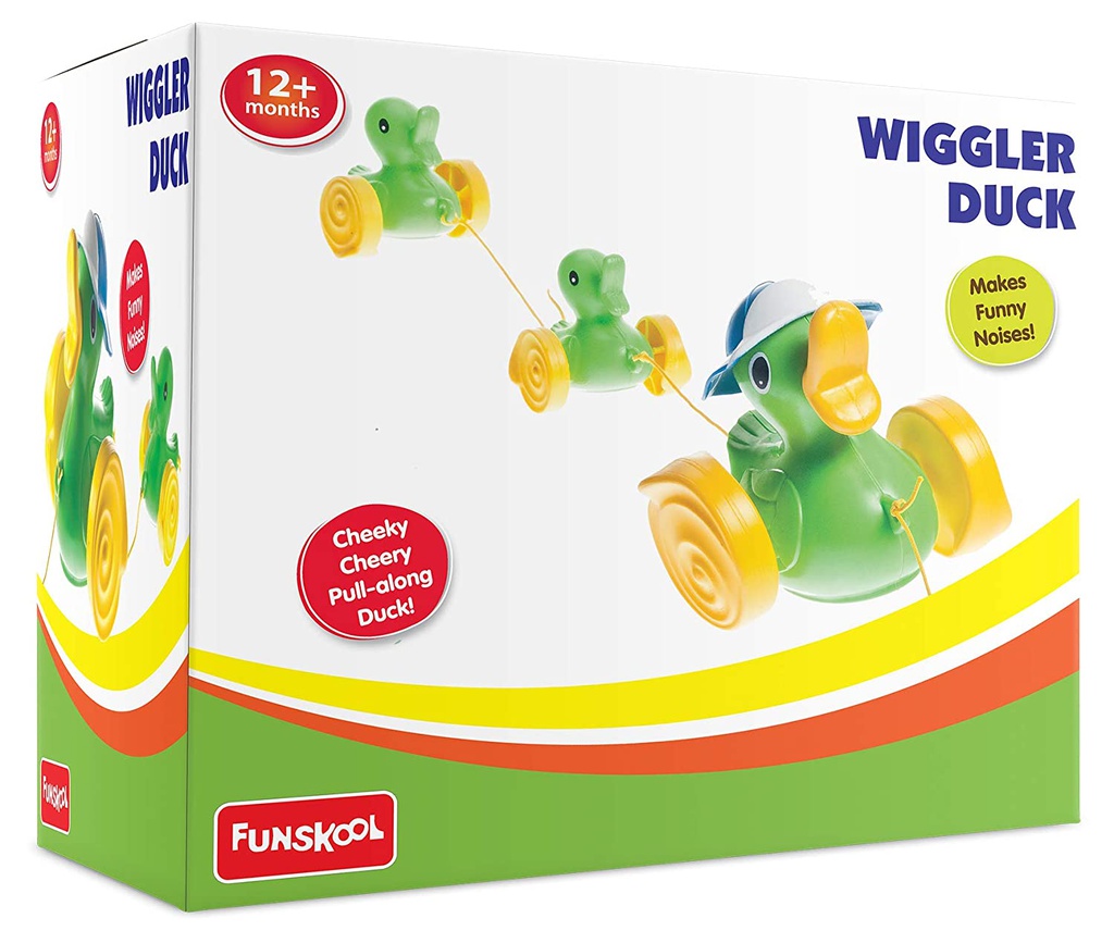 Funskool Giggles - Wiggler Duck , Pull Along Toy | Jeevee