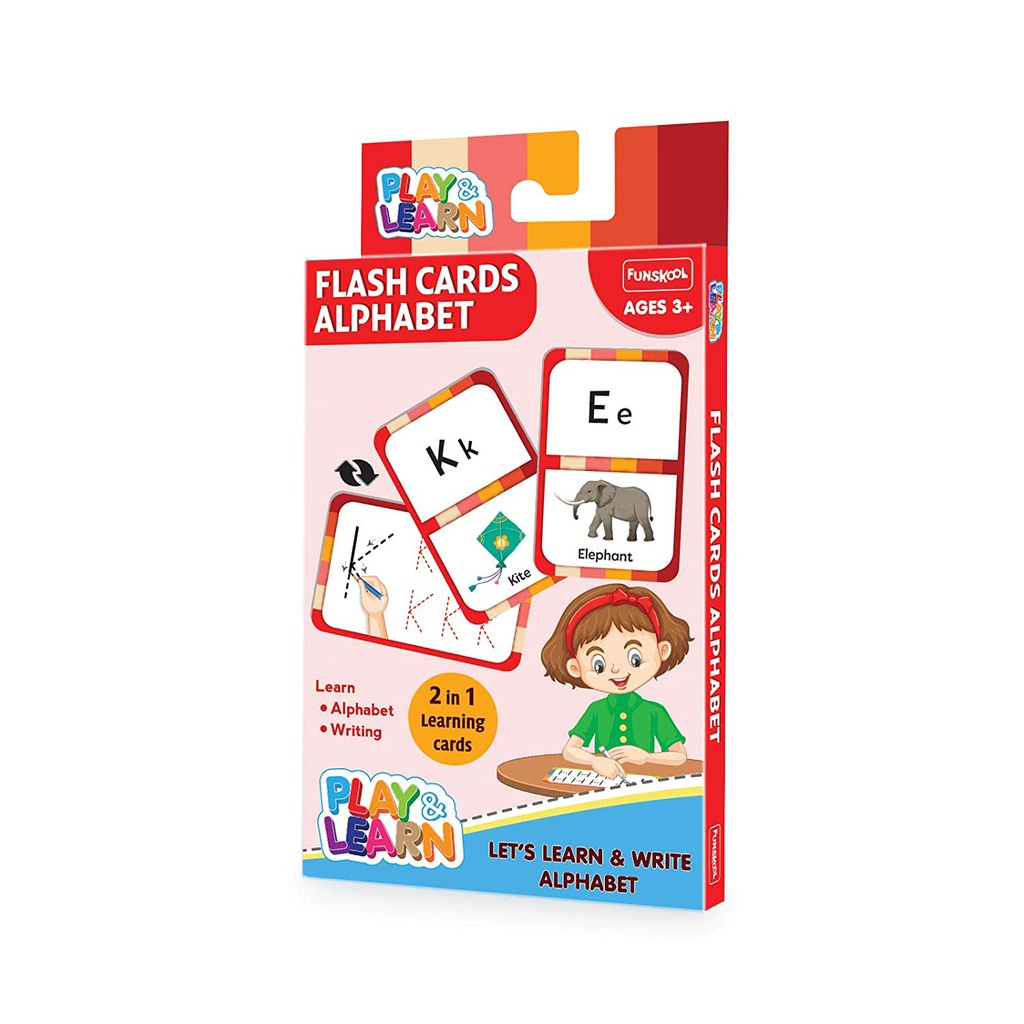Funskool Play & Learn-alphabet, Educational, 26 Pieces, Flash Cards ...