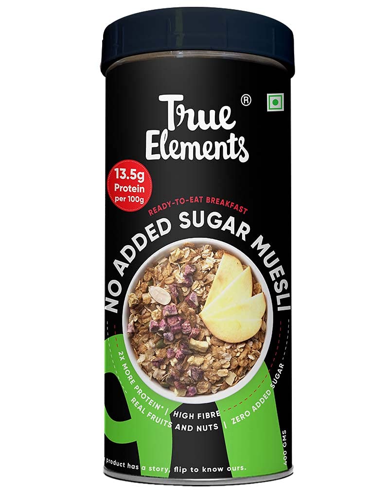 True Elements No Added Sugar Muesli 400gm | Jeevee