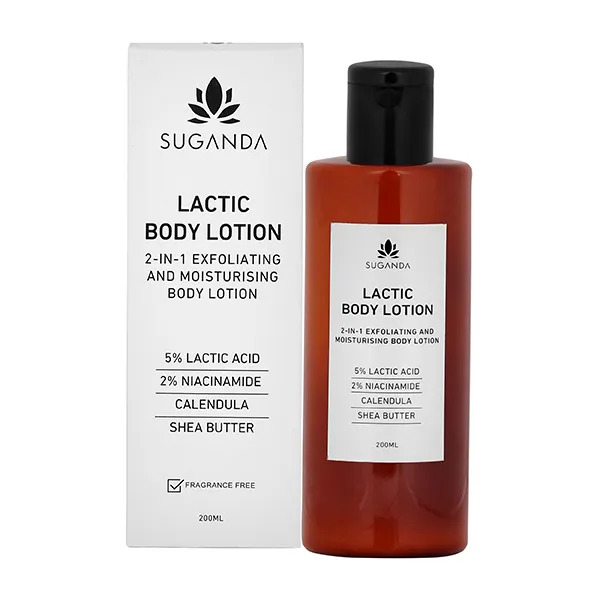 Suganda 2-in-1 Exfoliating & Moisturising Lactic Acid Body Lotion - 200 ...