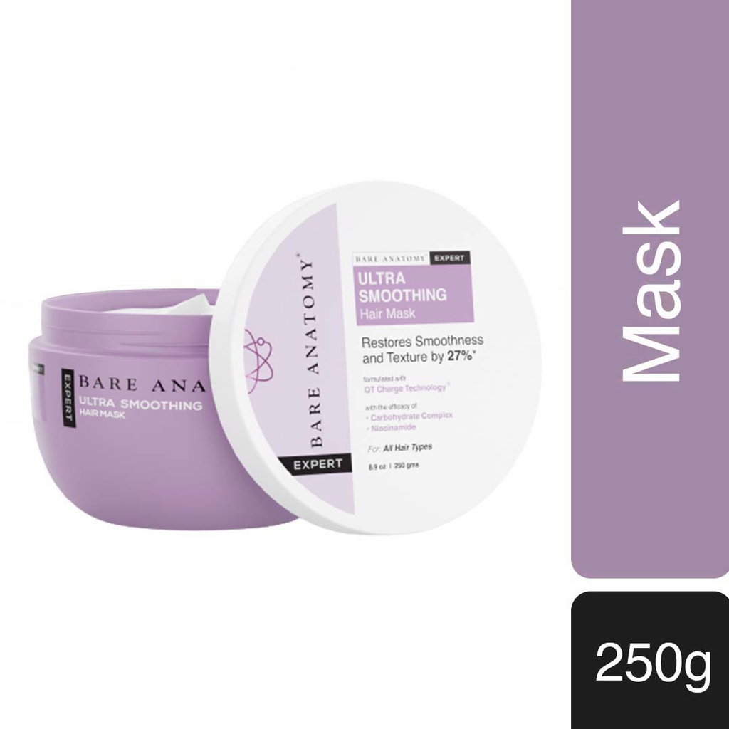 Bare Anatomy Ultra Smoothing Hair Mask - 250gm | Jeevee