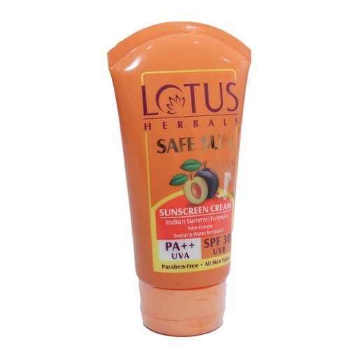 Lotus Herbals Safe Sun Sunscreen Cream Spf 30 Pa++ 50g | Jeevee