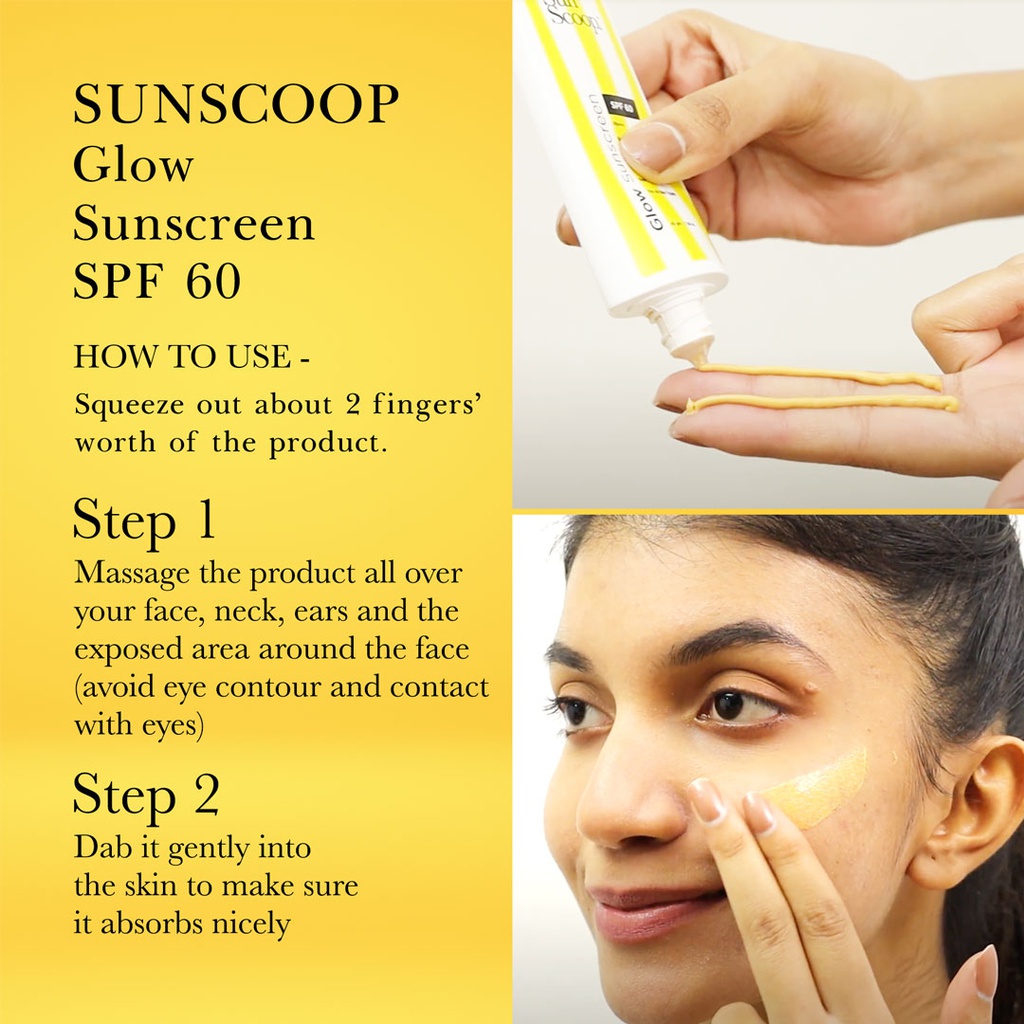 Sunscoop Glow Sunscreen - Spf 60 - 45gm | Jeevee