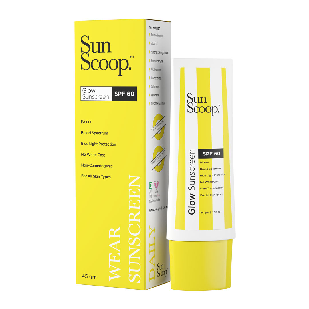 Sunscoop Glow Sunscreen - Spf 60 - 45gm | Jeevee