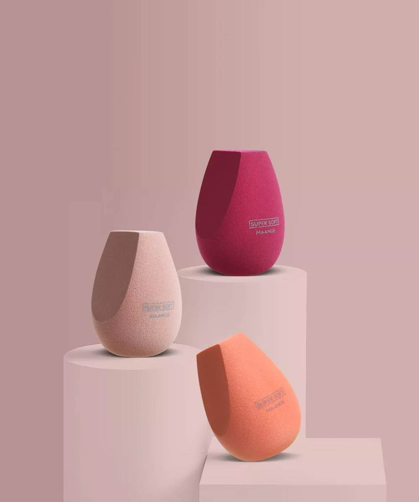 Maange 1pc Microfiber Fluff Surface Cosmetic Puff Velvet Makeup Sponge ...