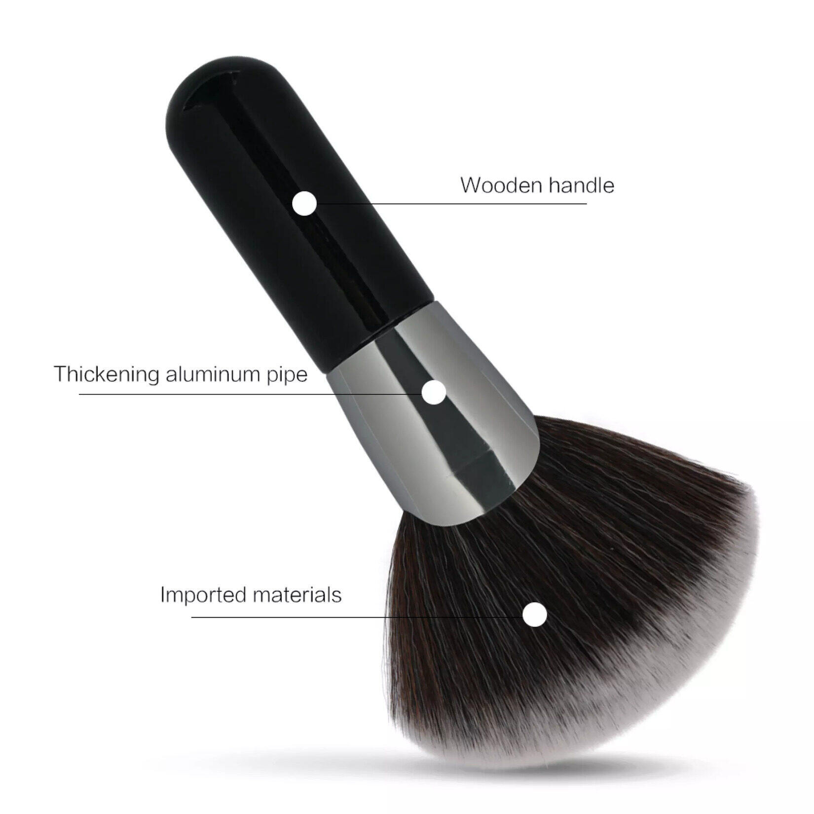 Maange Big Size Make Up Brushes Foundation Powder Face Brush Set Soft ...