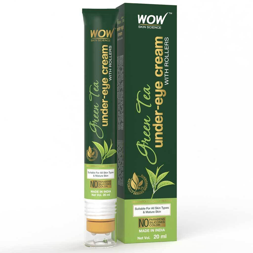 Wow Skin Science Green Tea Under Eye Roll On Cream 20ml | Jeevee