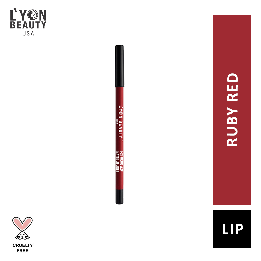 Lyon Beauty Kiss Matte Lip Liner Ruby Red (shade 01) | Jeevee