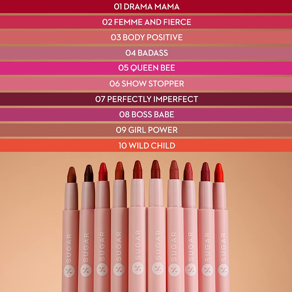 Sugar Cosmetics Good Moodies Lip Crayon ( Body Positive) | Jeevee