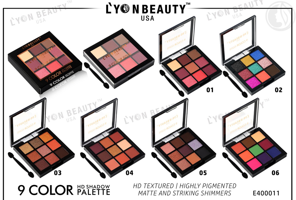 Lyon Beauty 9 Color Hd Shadow Palette 01 (copy) | Jeevee