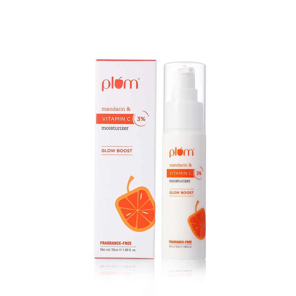 Plum Mandarin & Vitamin C 3% Moisturizer, 50ml | Jeevee