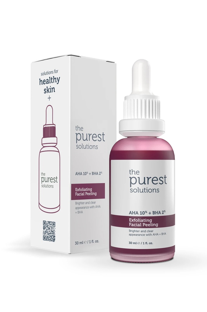 The Purest Solutions Exfoliating Facial Peel Aha 10% Bha 2% 30ml | Jeevee