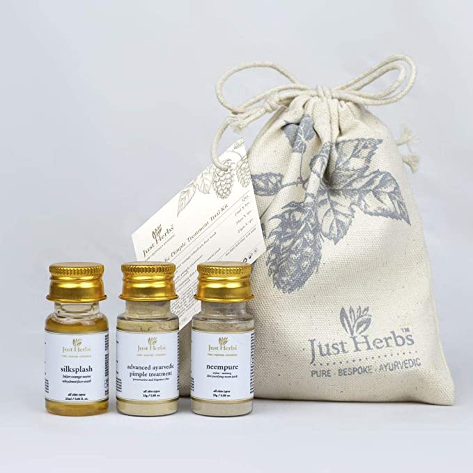 Just Herbs Ayurvedic Pimple Treatment Trial Kit | Jeevee