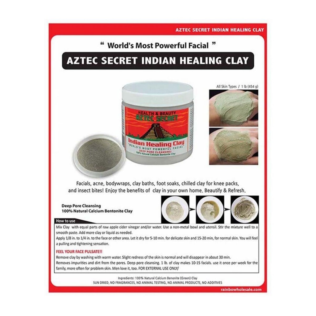 Aztec Secret Unscented Indian Clay Facial Treatment 15.5gm | Jeevee