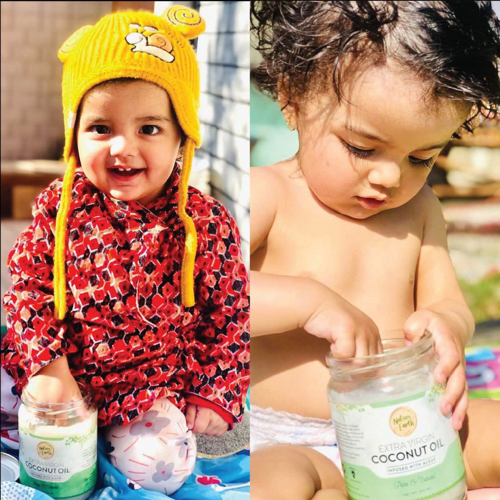 Naturo Earth Organic Cold Pressed Extra Virgin Coconut Oil With Algae ...