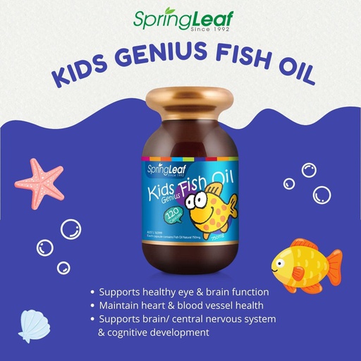 Springleaf Kids Fish Oil 120 Chewable Capsule | Jeevee