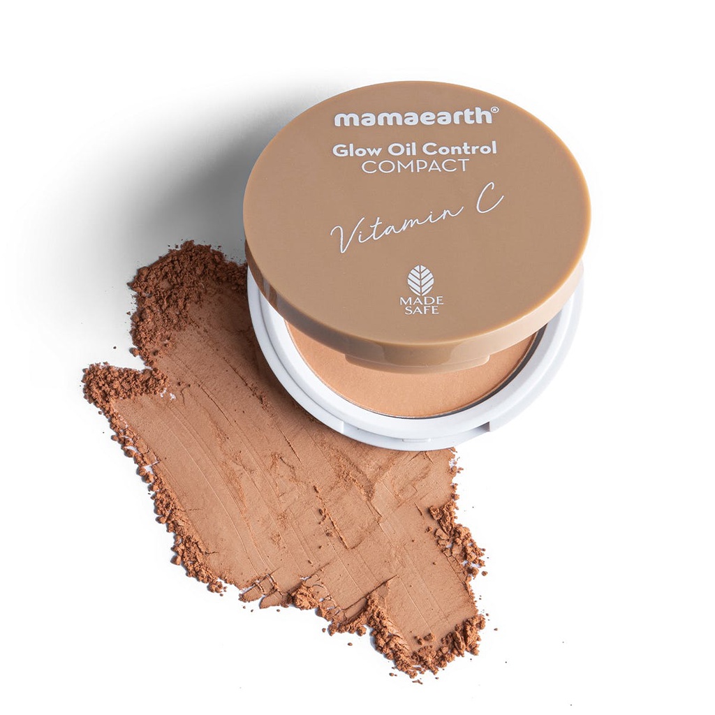 Mamaearth Glow Oil Control Compact Powder Spf 30 (01 Ivory Glow) | Jeevee