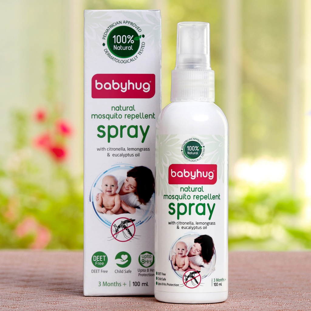 Babyhug 100% Natural Mosquito Repellent Spray - 100 Ml | Jeevee