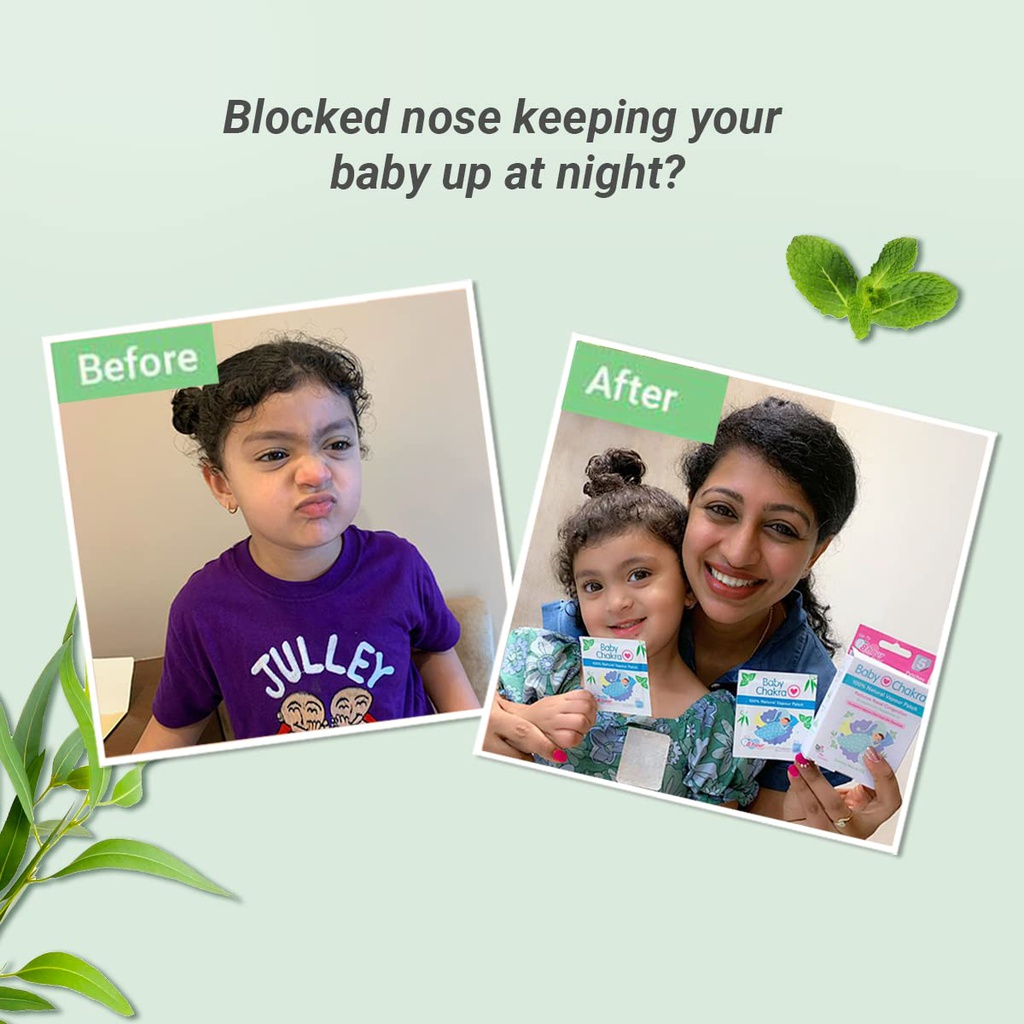 Baby Chakra 100% Natural Vapour Patch (pk Of 5) | Jeevee