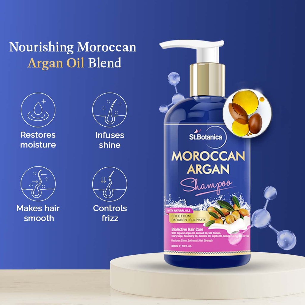 [stbot1032] St.botanica Moroccan Argan Hair Shampoo 300ml | Jeevee