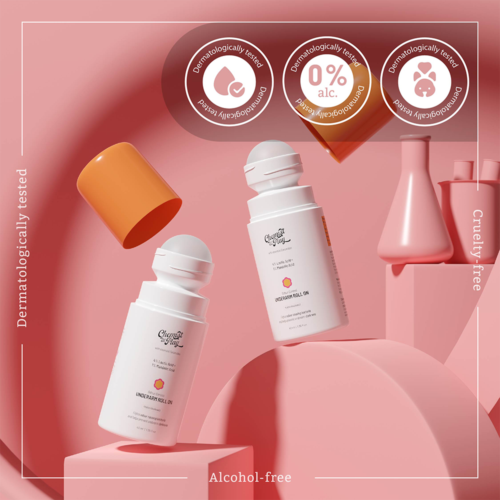 Chemist At Play Underarm Roll On (peach Fragrance) At Best Price | Jeevee