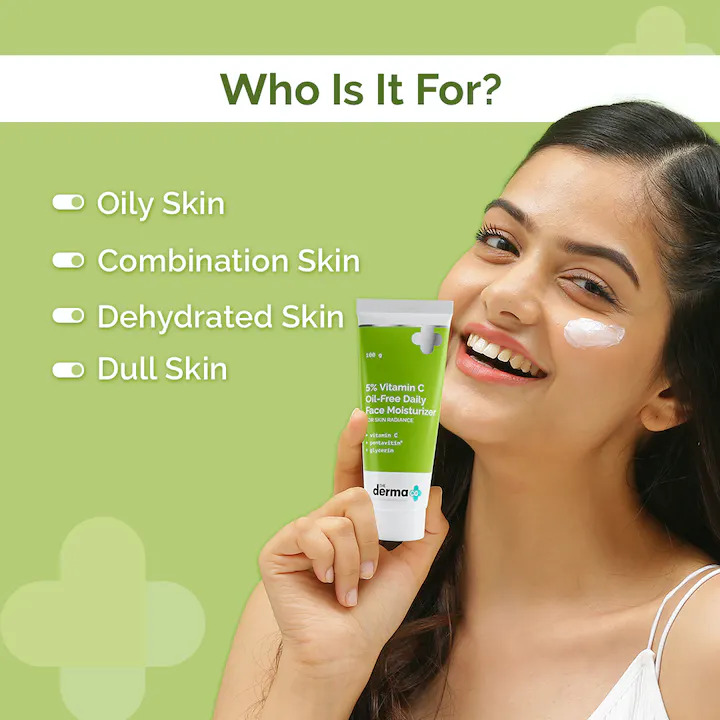 The Derma Co 5% Vitamin C Oil-free Daily Face Moisturizer 100g | Jeevee